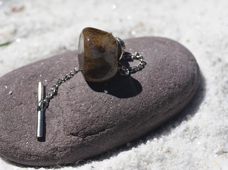 Custom Lion Skin Stone Tie Tack Handmade Quantity of 1 | Etsy