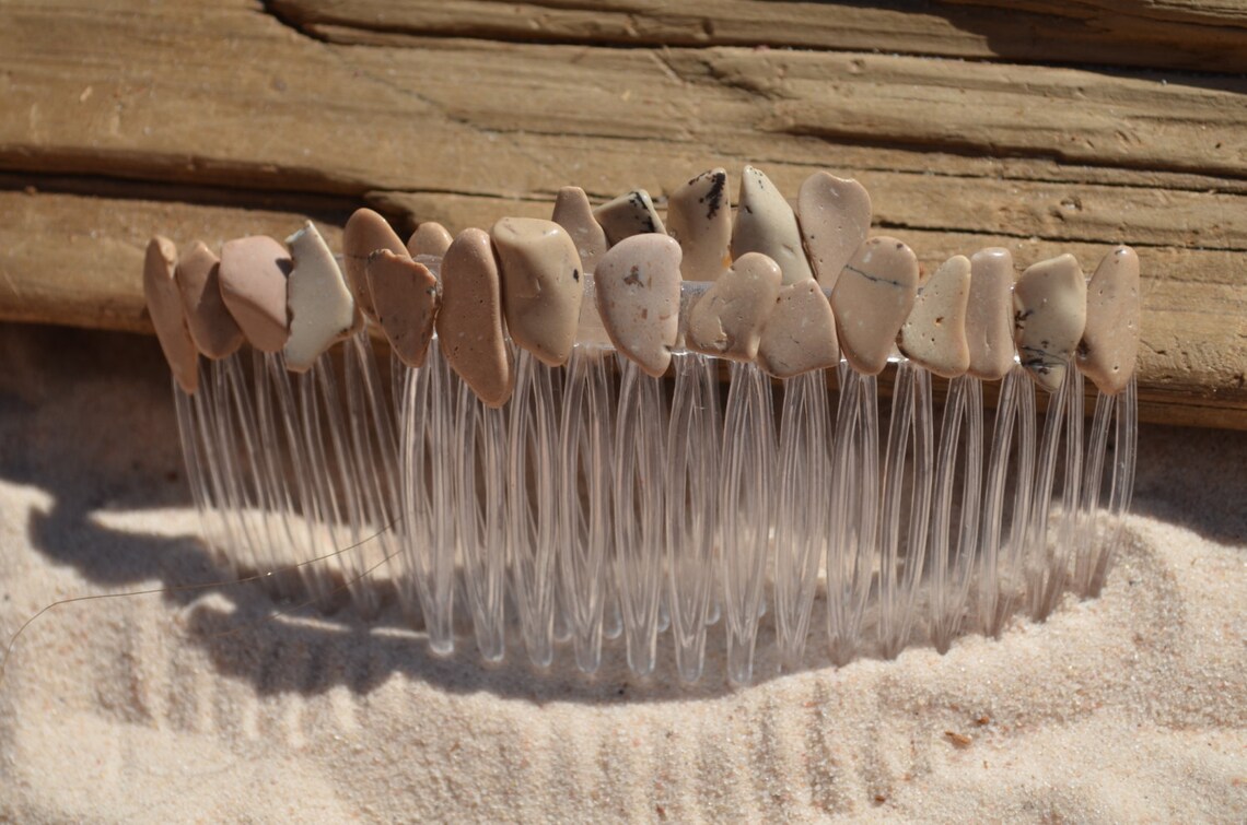 Ivory Jasper Hair Combs qty 2 - Etsy