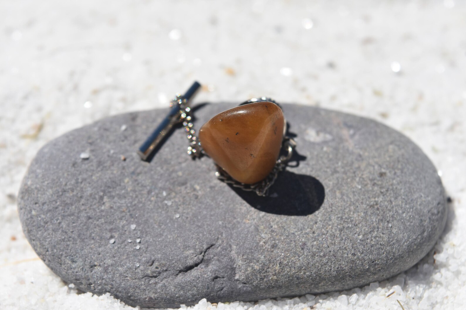 Custom Lion Skin Stone Tie Tack Handmade Quantity of 1 | Etsy