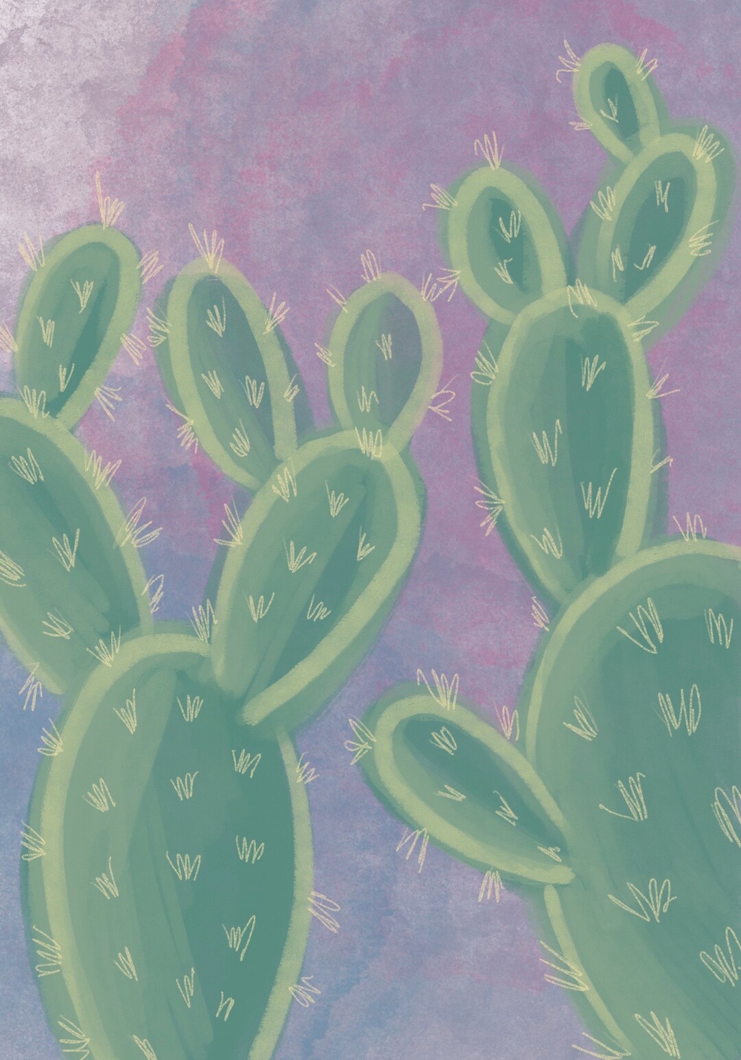 Cactus Digital Art _ Digital Download Original Artwork - Etsy