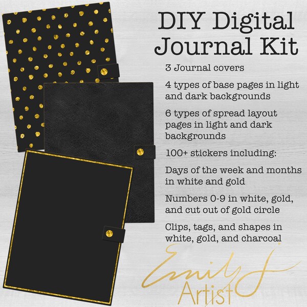 Digital Planner Cover Dark Brown Leather With Floral Debossed Pattern ...