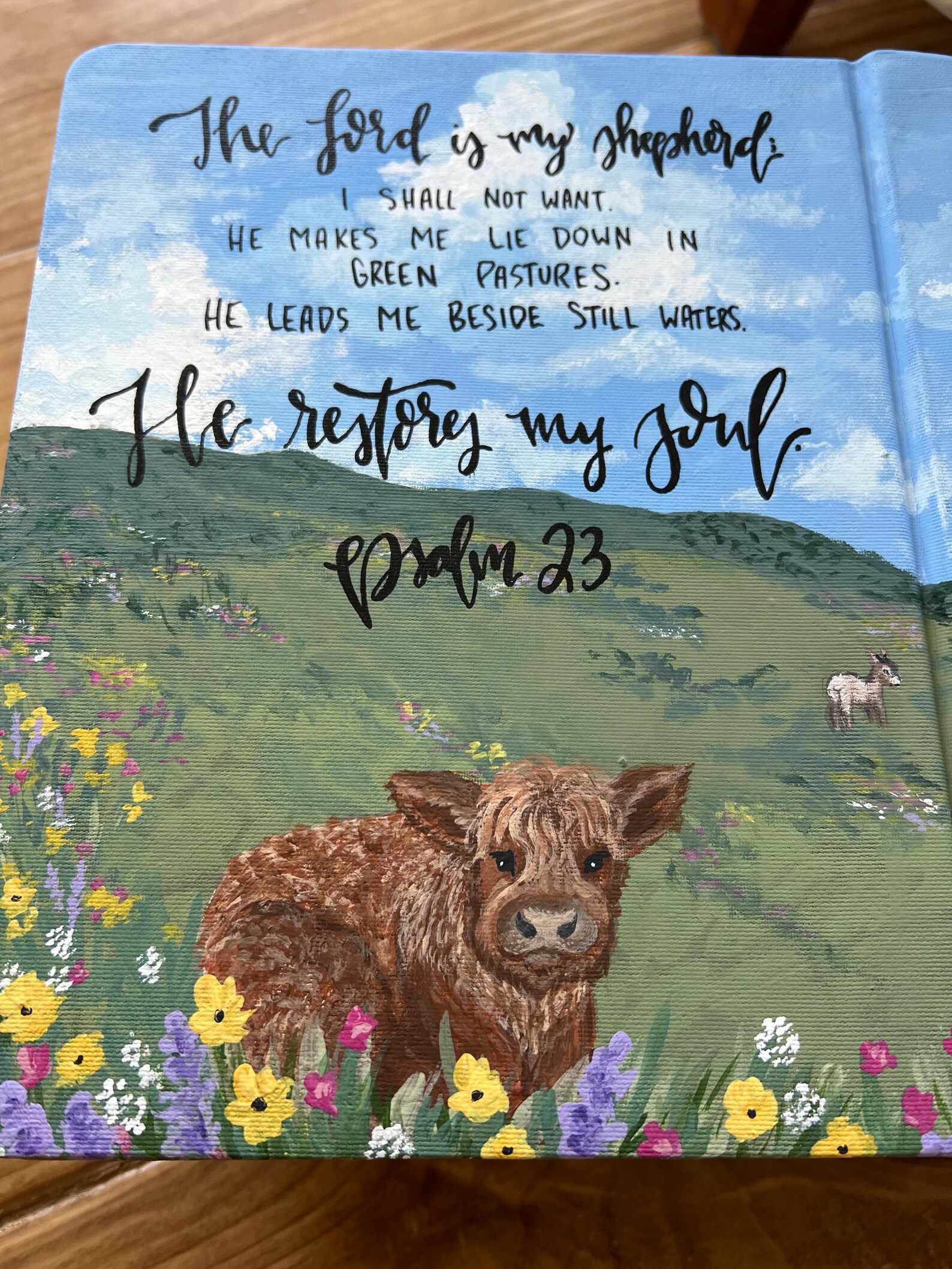 Psalm 23 Green Pasture Farm Animal Bible - Etsy
