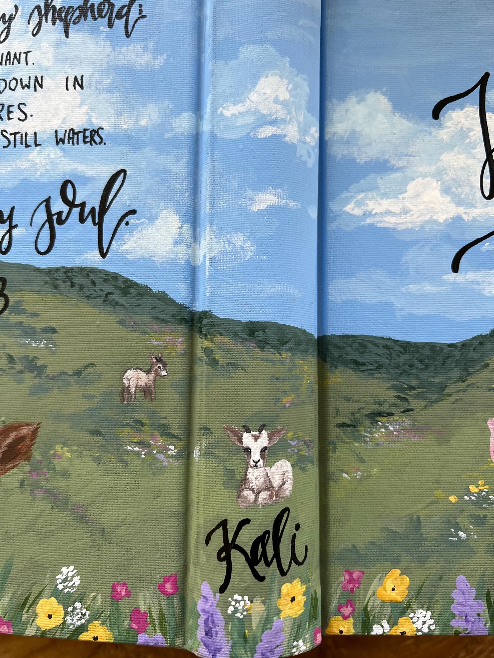 Psalm 23 Green Pasture Farm Animal Bible - Etsy