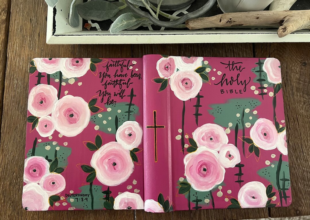 Pink Floral Faithful You Have Been Bible - Etsy
