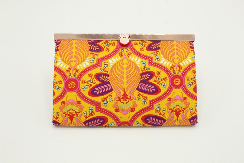 Roxy Wallet Tula Pink Marigold Bee Accordion Wallet Clutch | Etsy