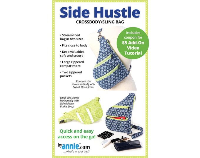 Side Hustle Pattern by Annie | Paper Sewing Pattern | Make Your Own ...
