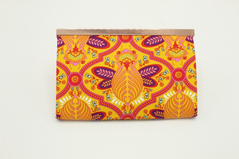 Roxy Wallet Tula Pink Marigold Bee Accordion Wallet Clutch | Etsy