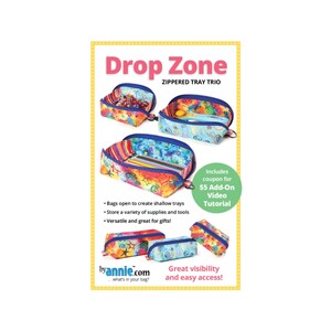 Drop Zone Pattern for Zippered Tray Trio - Etsy