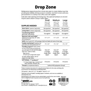 Drop Zone Pattern by Annie | Paper Sewing Pattern | Make Your Own ...