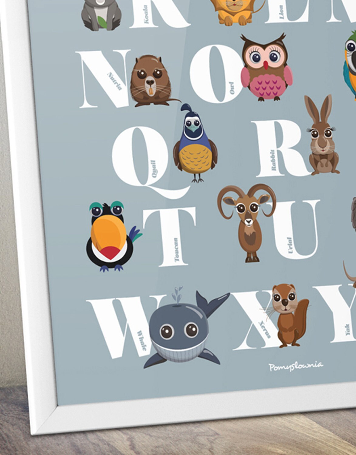 ENGLISH ALPHABET Colorful Poster With the English Alphabet and Funny ...