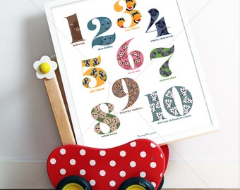 Colorful POSTER With the Polish Alphabet and FUNNY ANIMALS - Etsy
