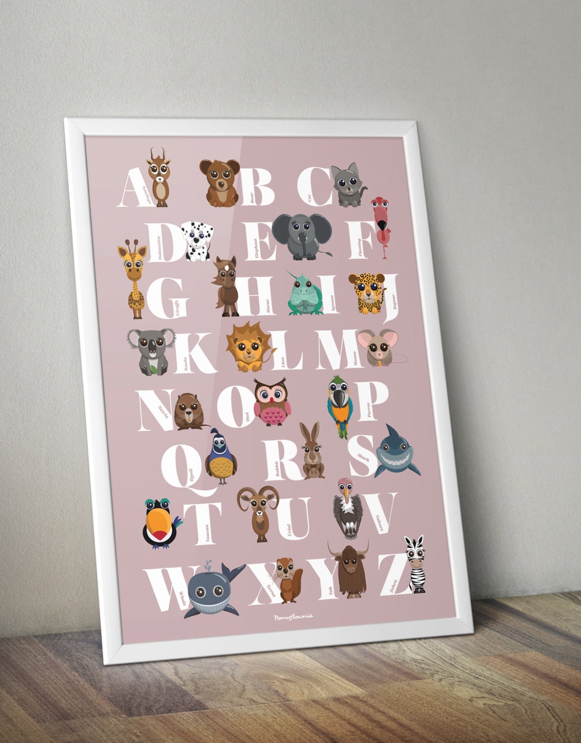 ENGLISH ALPHABET Colorful Poster With the English Alphabet | Etsy