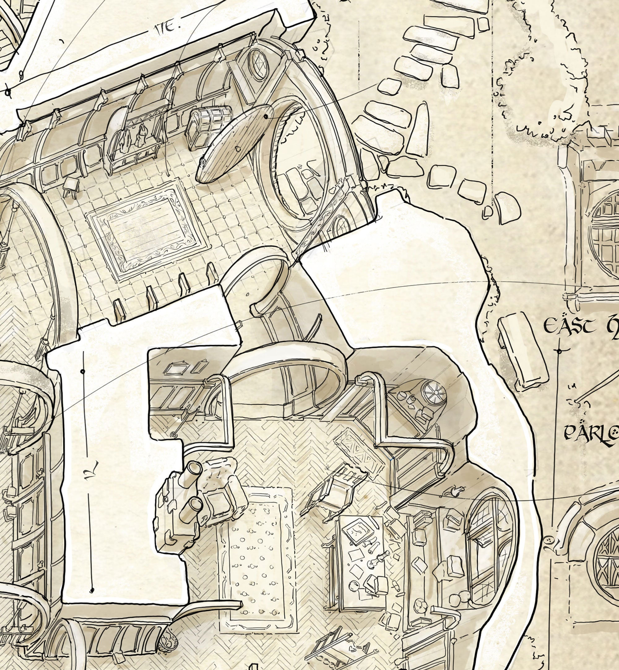 BAG END, the Hobbit House Poster. Large 50x70cm (19,75 X 27,5 Inch ...