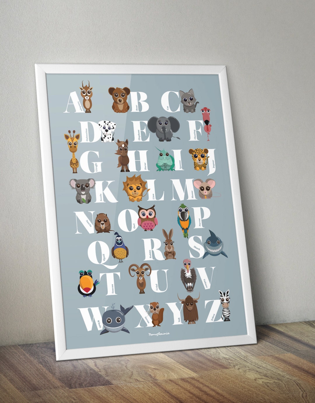 ENGLISH ALPHABET - Colorful Poster With the English Alphabet and Funny ...