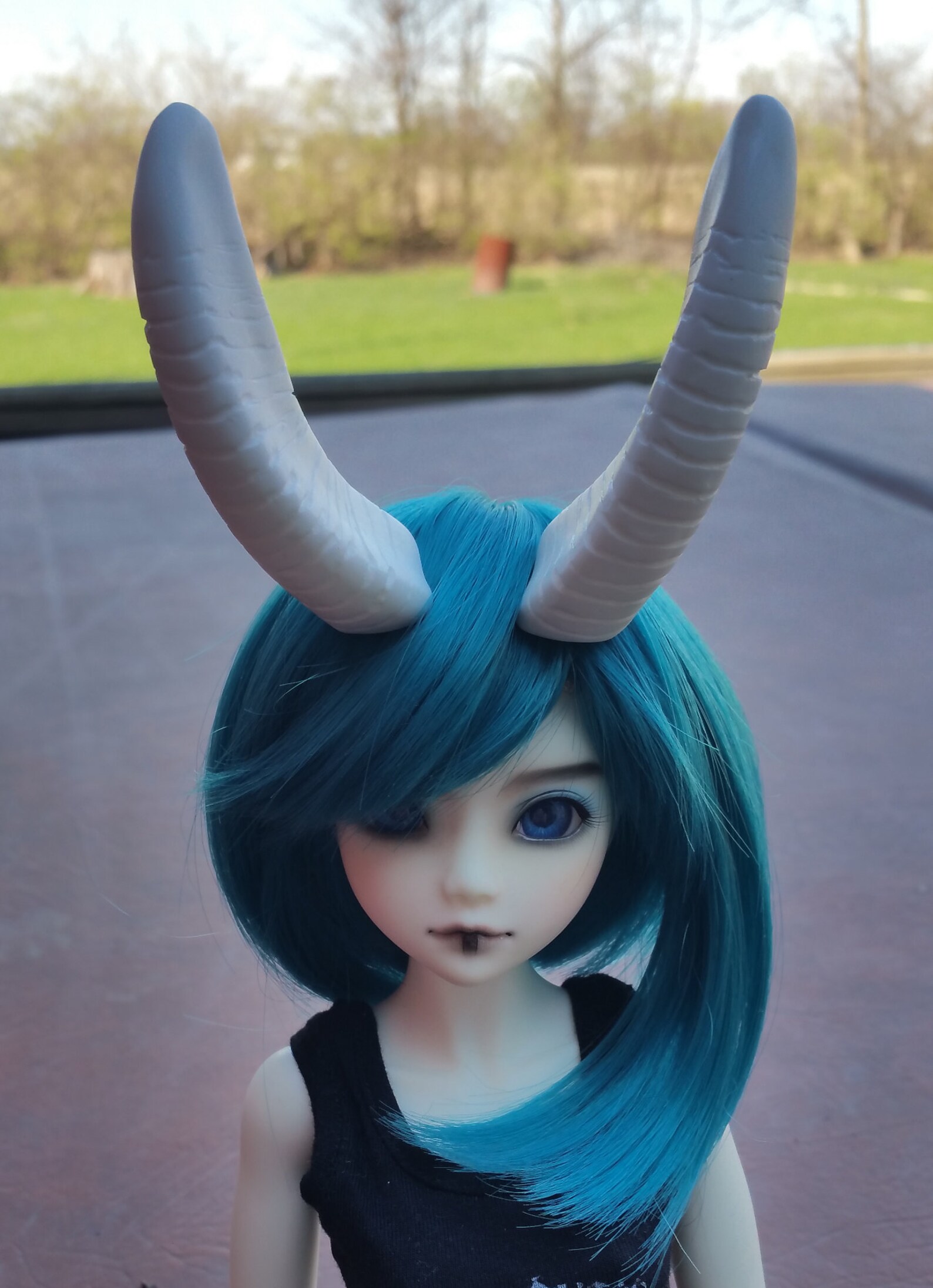 Tall Demon Goat Sheep Monster Horns for BJD - Etsy