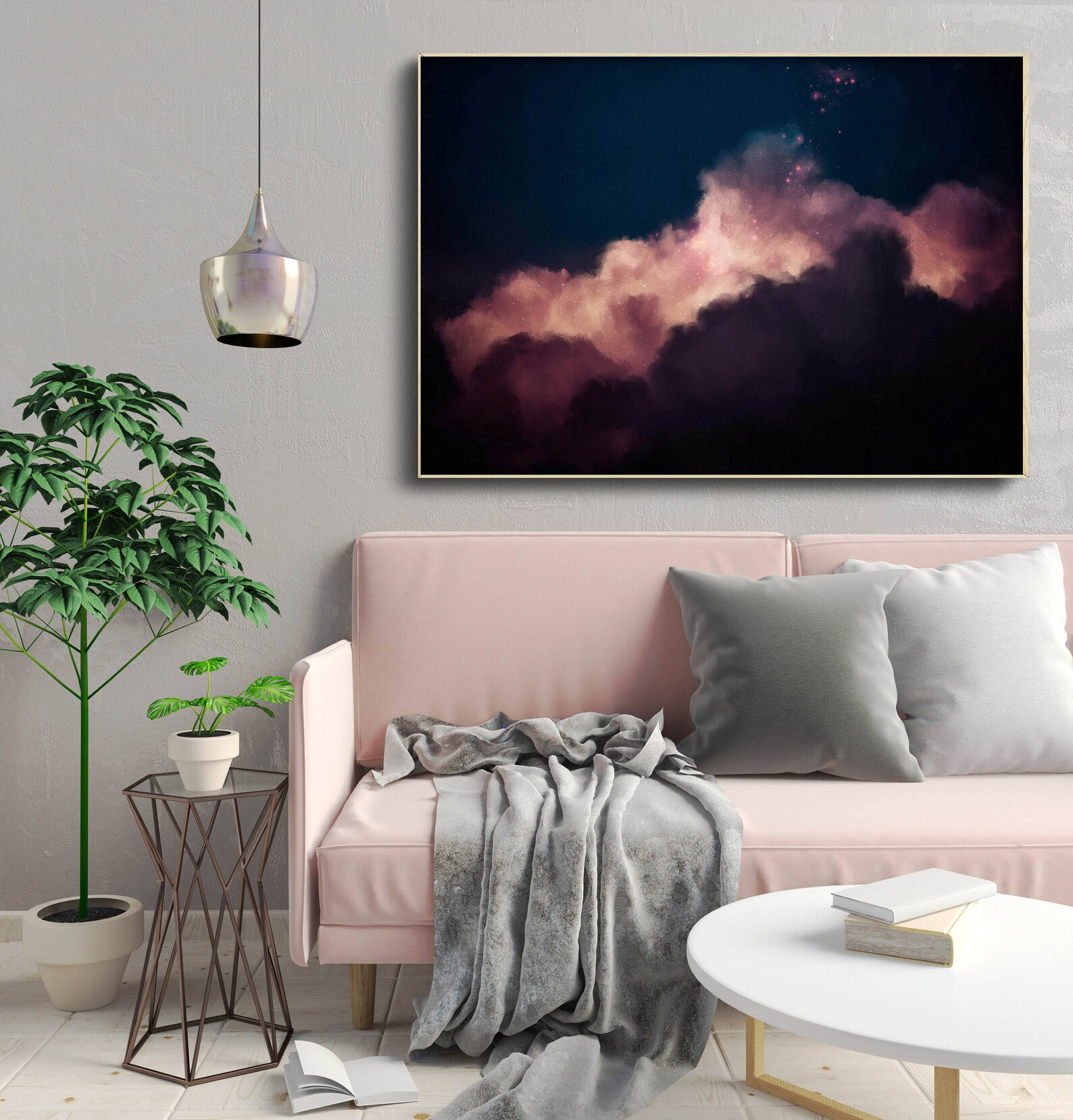 Large Abstract Art, Cloud Painting Print, Cloud Print, Cloudscape Art ...