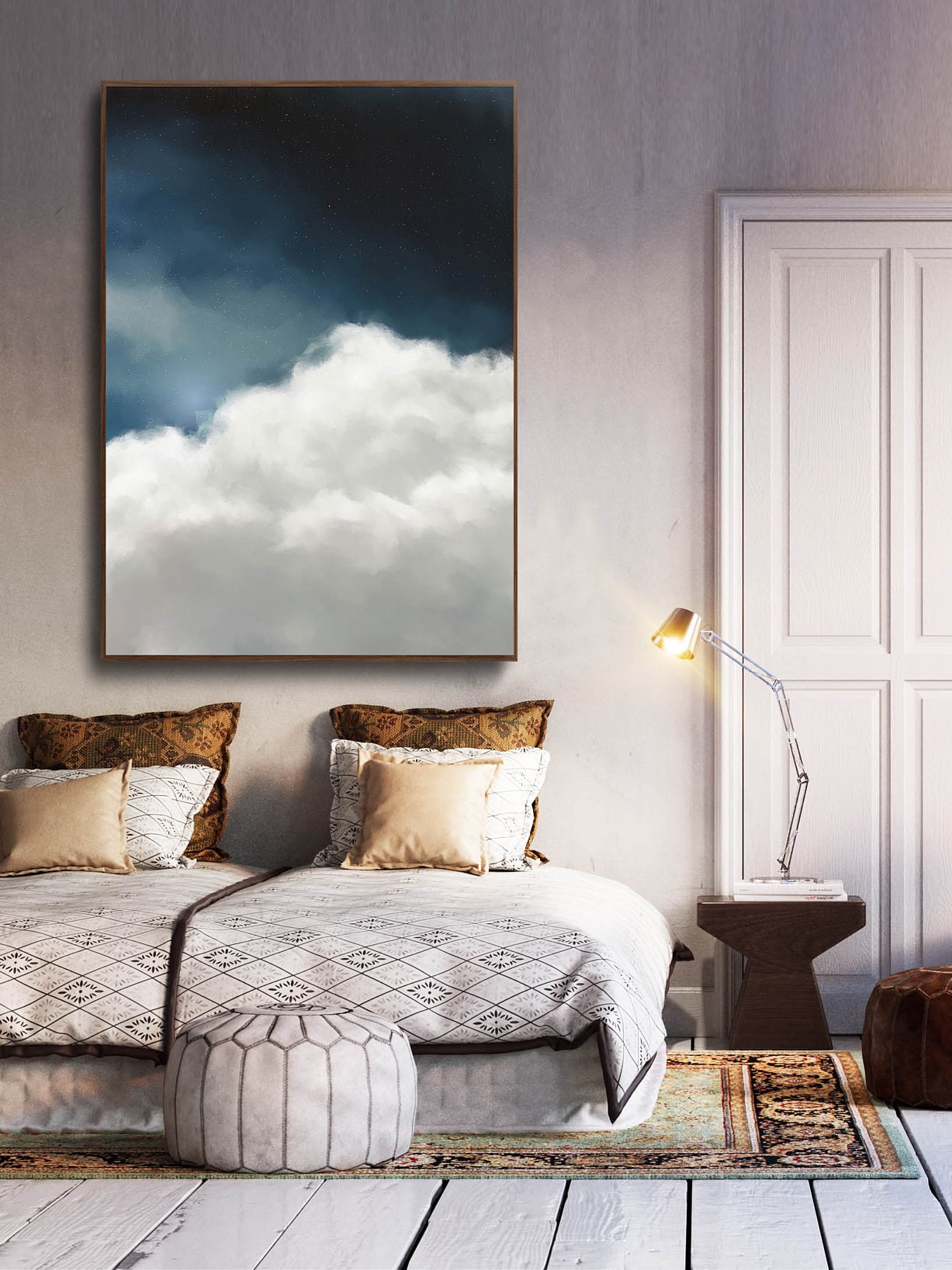 MODERN WALL ART Abstract Bedroom Print Office Painting | Etsy