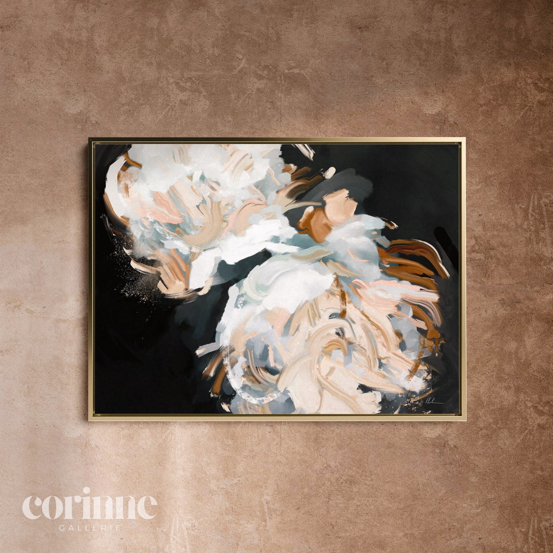 Floral Abstract Art | Extra Large WALL ART | Fine Art Canvas Print ...