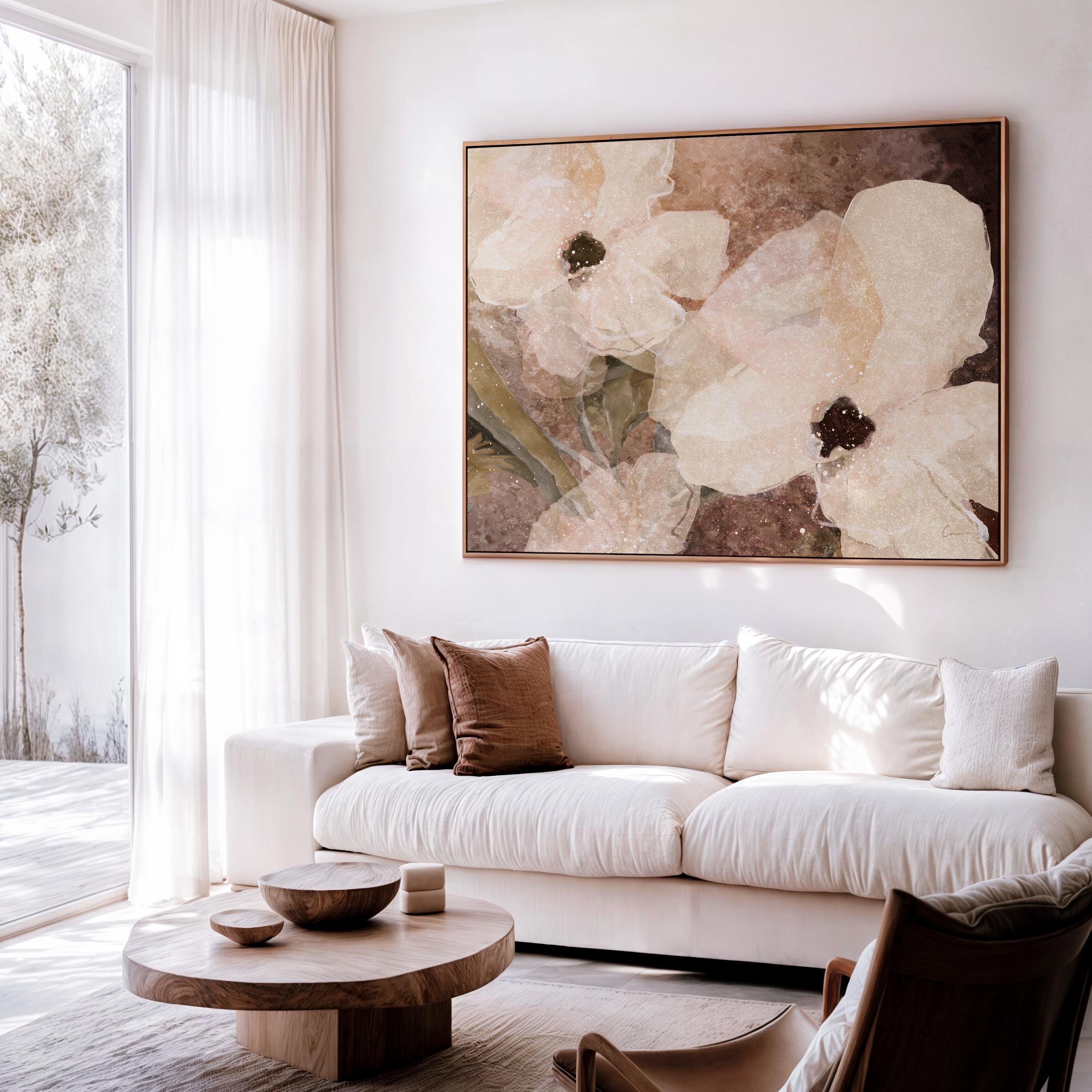 Floral Abstract Art | Extra Large WALL ART | Fine Art Canvas Print ...