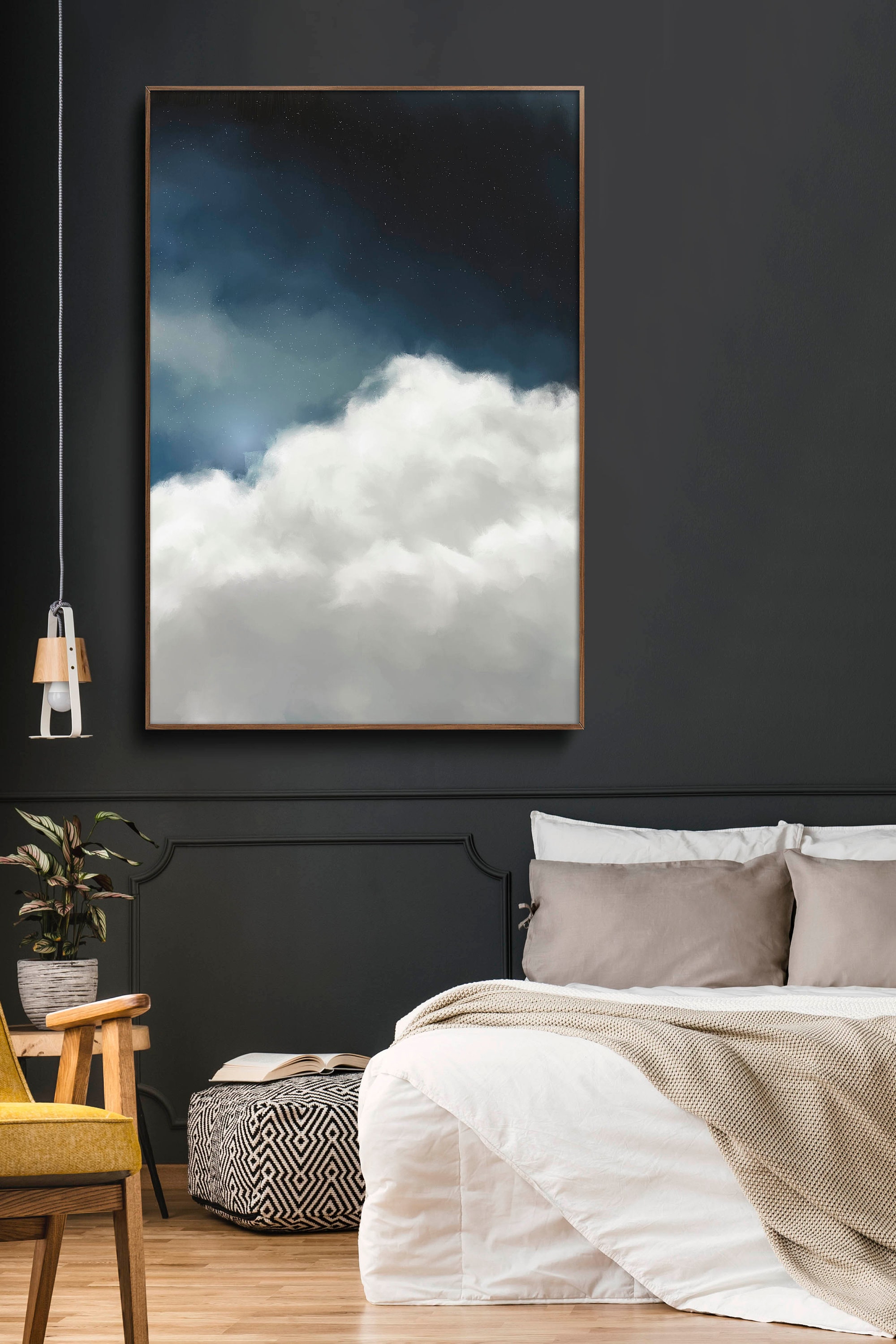 MODERN WALL ART | Abstract Bedroom Print | Office Painting | Large Wall ...