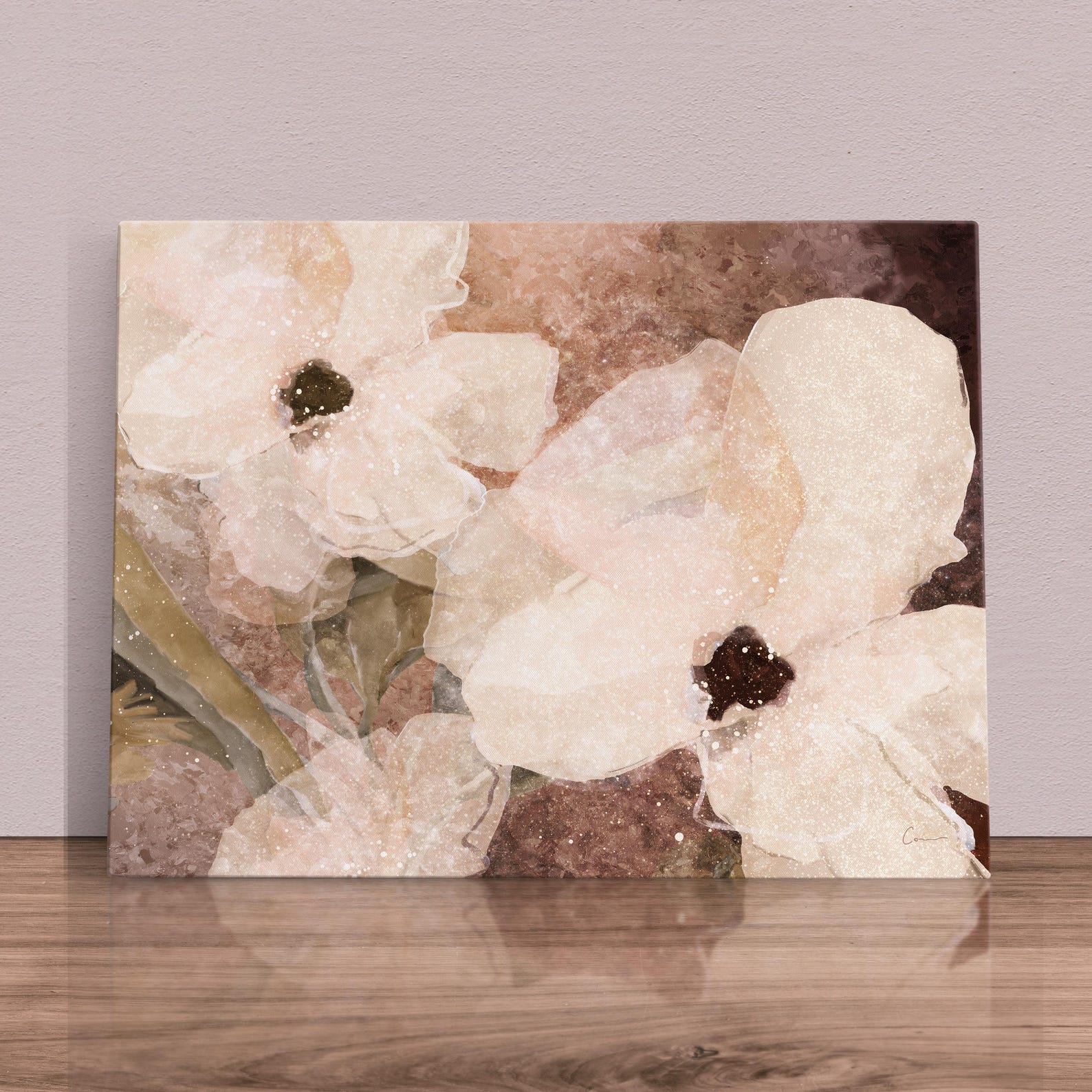 Floral Abstract Art | Extra Large WALL ART | Fine Art Canvas Print ...