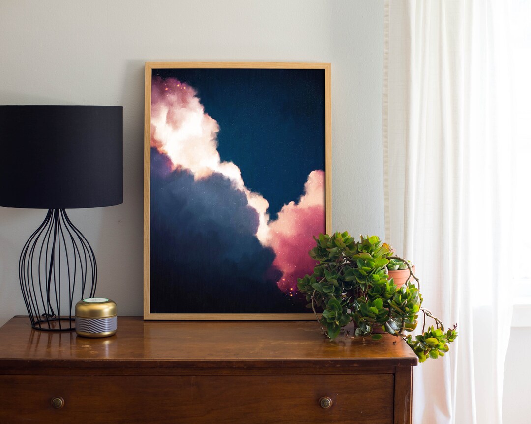 Cloud Painting. Original Abstract Art. Modern Art. Cloud Art. - Etsy