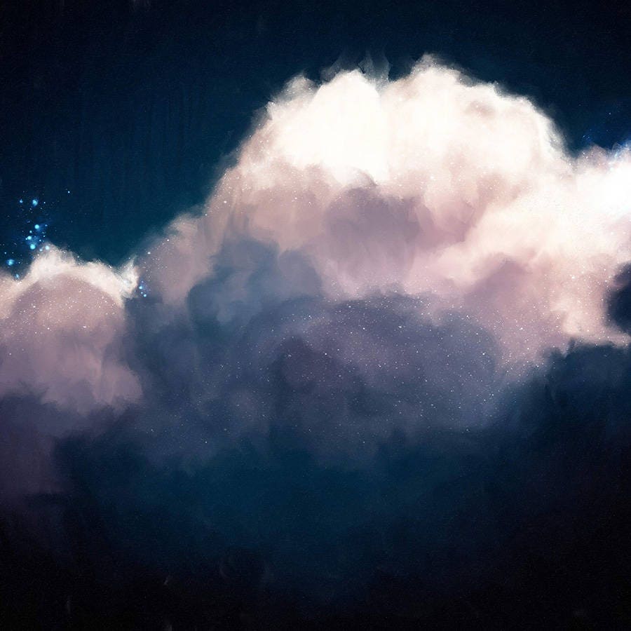 Extra Large Wall Art Cloud Painting Abstract Art Large | Etsy