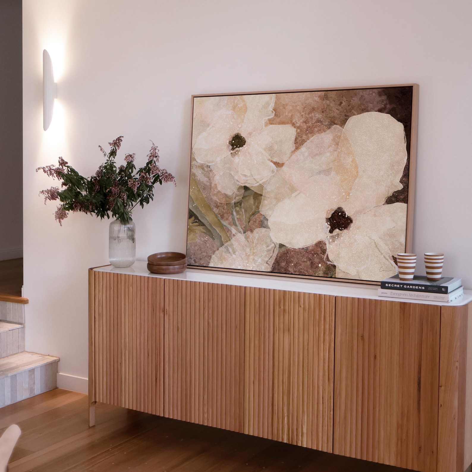 Floral Abstract Art | Extra Large WALL ART | Fine Art Canvas Print ...