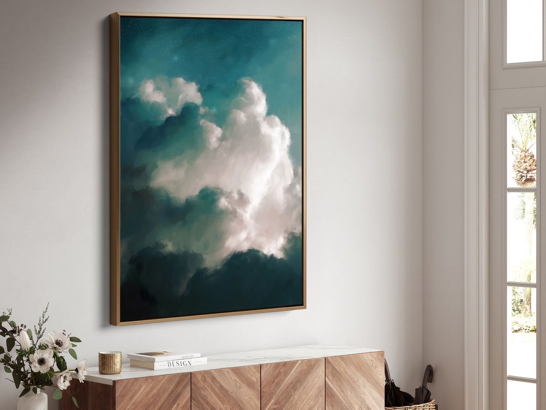 Extra Large Wall Art Cloud Painting Abstract Art Large - Etsy Australia