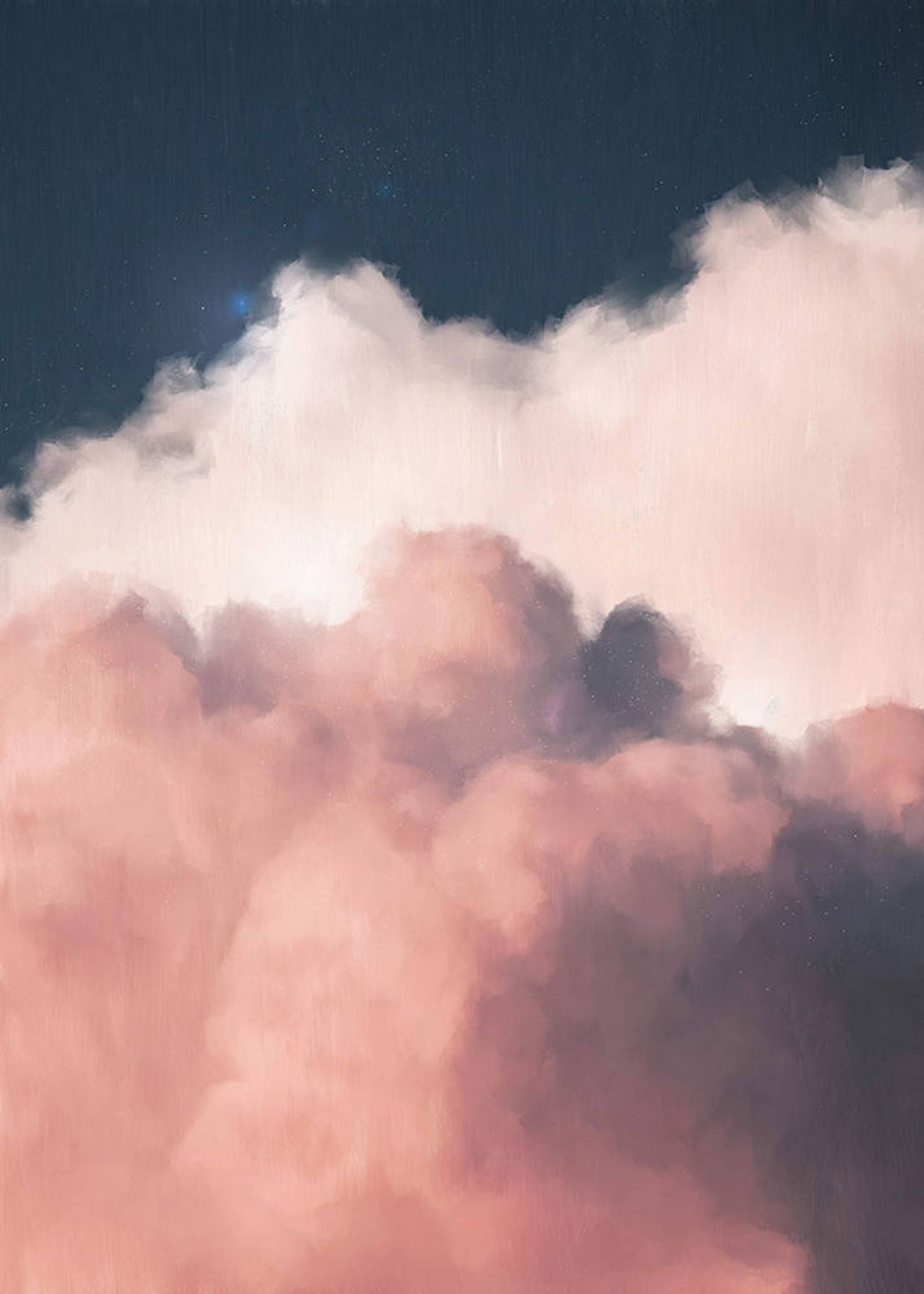 Cloud Painting Print Cloud Print Cloudscape Art Print Large - Etsy