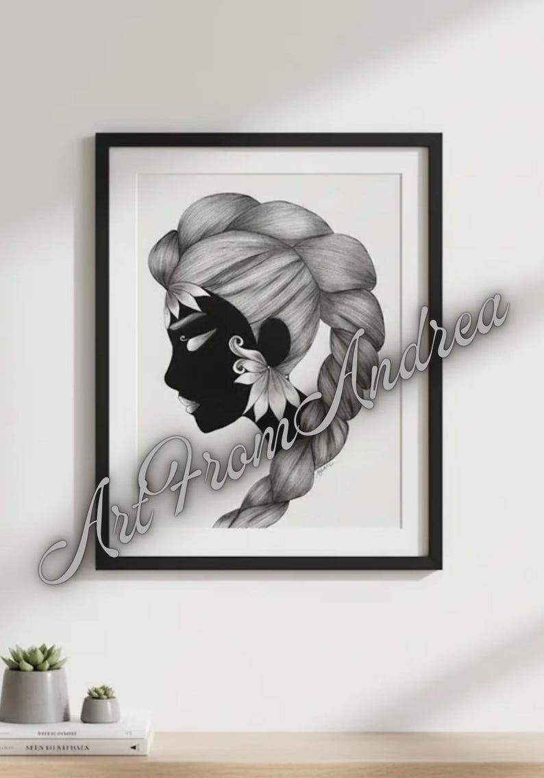 Rumi– Original 8x11 Zentangle Fine Line Portrait | Boho Black & White Ink Drawing | Mindful Art ...