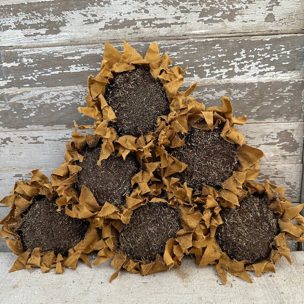 Primitive Sunflower - Etsy