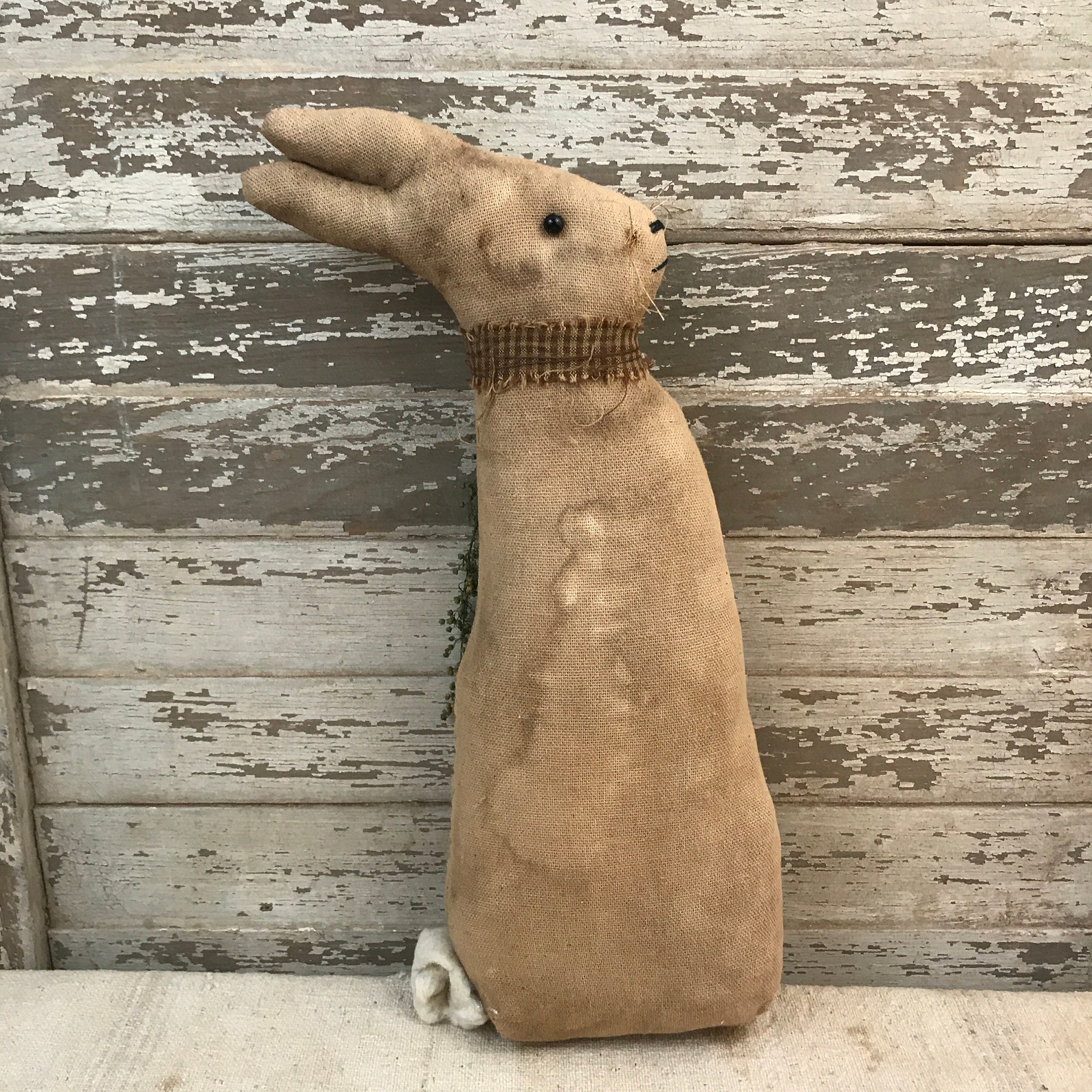 Primitive 12 Partly Rag Stuffed Garden Rabbit Bunny Hand Sewn Easter - Etsy