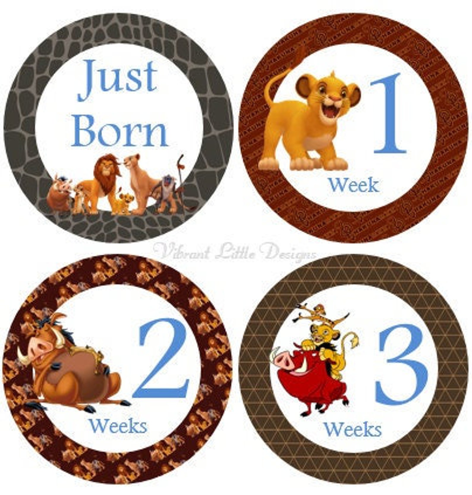 Monthly Baby Stickers Boy Girl Milestone Stickers Month to - Etsy