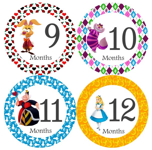 Monthly Baby Stickers Boy or Girl Milestone Stickers Month | Etsy