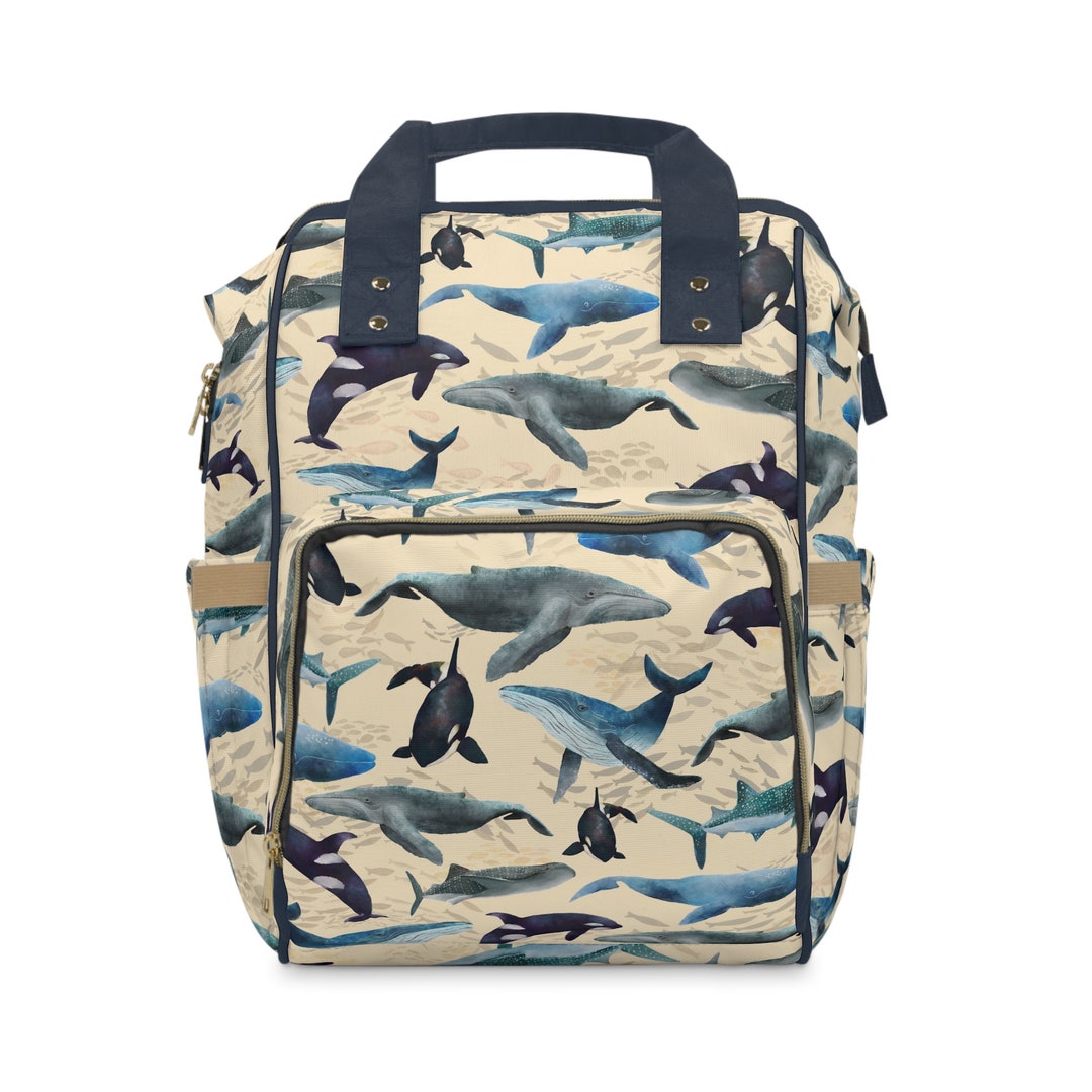 Humpback Whales School Backpack Backpack Whale Bag Laptop Backpack ...