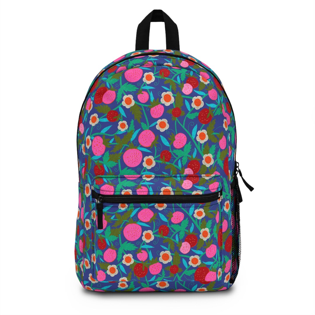 Strawberry Backpack Laptop Backpack Cottagecore Backpack Schoolbag ...