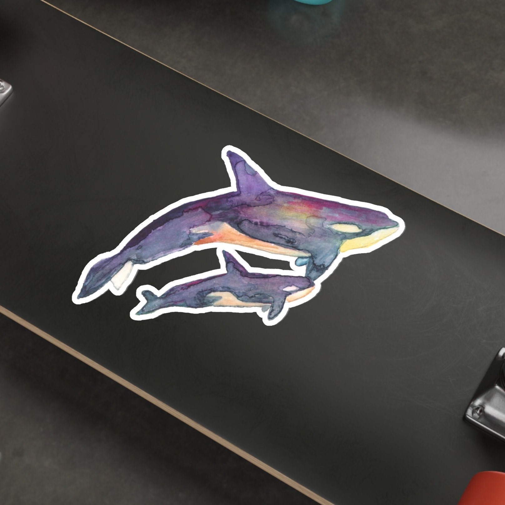 Orca Whale Sticker Killer Whale Stickers Whale Sticker Sea - Etsy