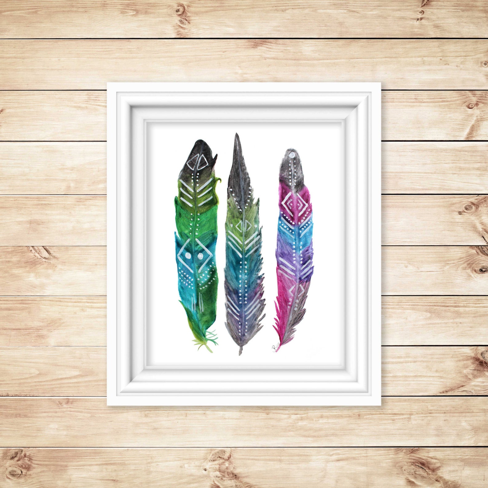 Feather Painting, Painted Feathers, Colorful Feathers, Native American ...