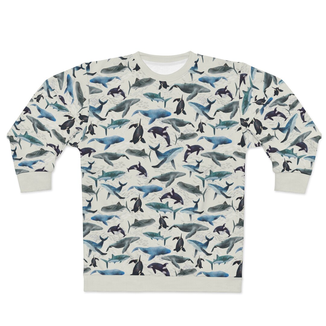 Humpback Whale Sweatshirt Orca Shirt Whales Sweatshirt Marine Life ...