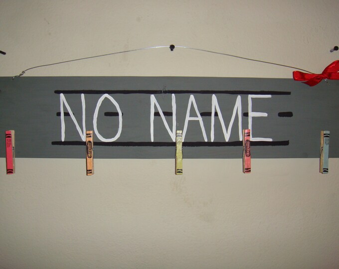 NO NAME Wooden Sign With Clips for Papers! Perfect for Teachers!! - Etsy
