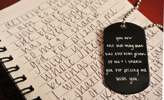 Dog Tag Writing