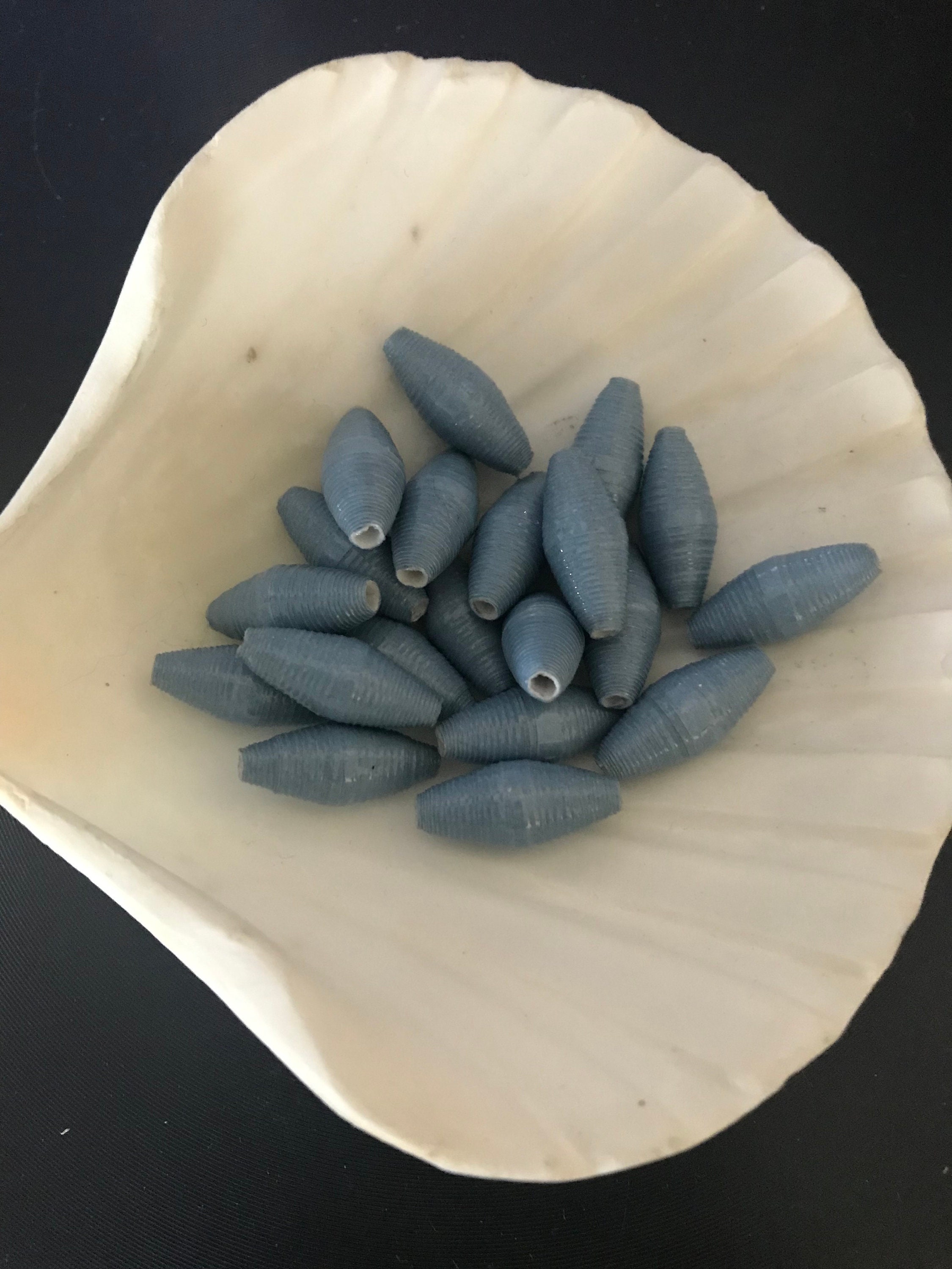 Handmade Paper Beads 10 Colours/6 Styles Available, Paper Beads, Beads ...