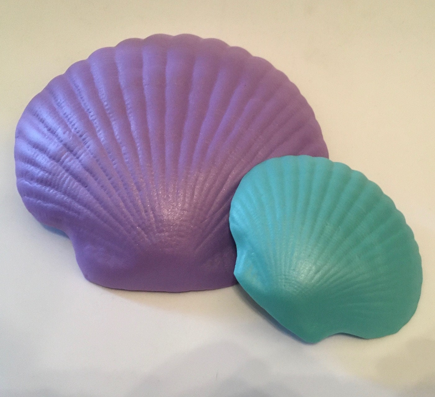 The Big One A Pair of 8 Soft Foam Scallop Shells for - Etsy