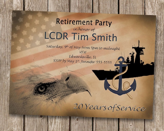 Military Retirement Invitation Etsy military-retirement-invitation-etsy
