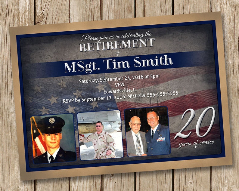 Military Retirement Party Invitation - Etsy Military Retirement Party Invitation - Etsy