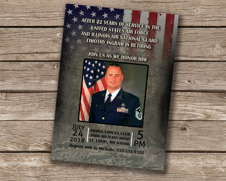 Military Retirement Party Invitation - Etsy Canada Military Retirement Party Invitation - Etsy Canada
