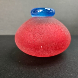 Vtg Franco Moretti Murano Glass Perfume Bottle Satinato Red - Etsy