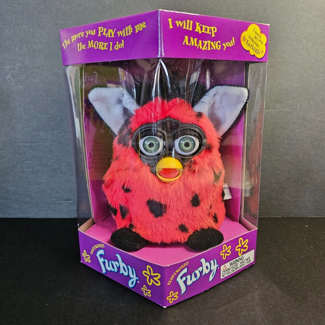 New Ladybug Spotted Furby, Sealed Vtg 1999 Tiger Toys Electronic ...