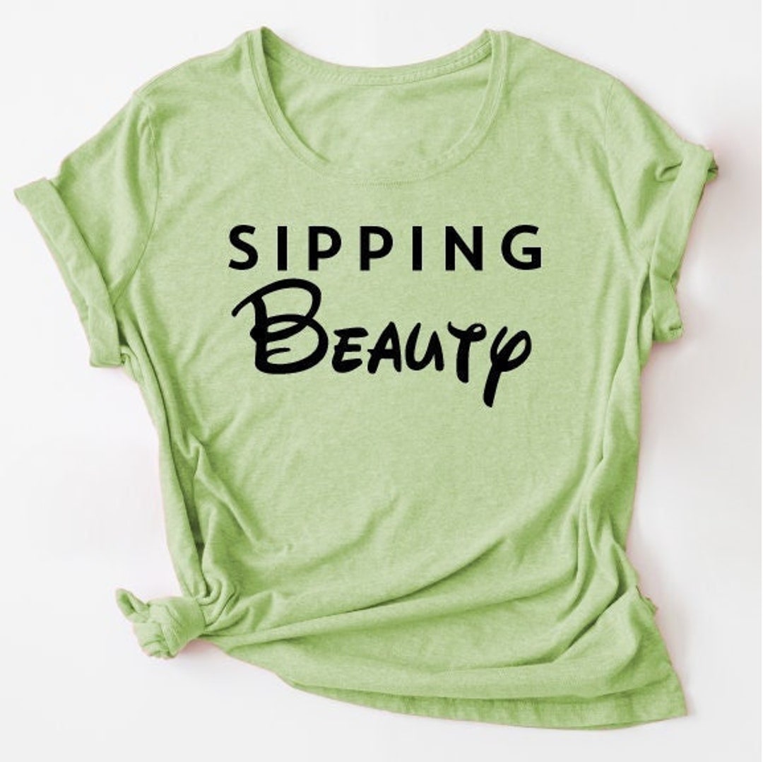 Sipping Beauty | SVG Digital File Download | Bride Tribe Shirt ...